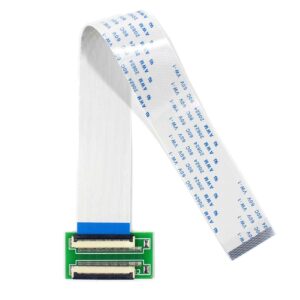 vsdisplay 40pin to 40pin zif 0.5mm connector adapter with extension flat cable ffc extend(cable length 200mm)