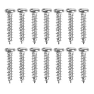 supvox 50 pcs tuning peg tuning key screws machine heads guitar tuner mounting screws for electric/acoustic guitar bass 11 x 2 mm (silver)