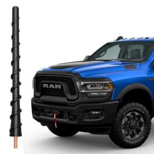 vofono antenna for dodge ram 1500 2500 3500 2009-2023, truck dodge ram 1500 accessories, 7 inch short dodge ram 1500 antenna replacement upgrade car am fm recetion