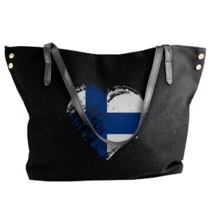 grungy i love finland heart flag womens shopping funny style shoulder pack handbag bags