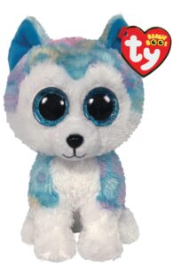 ty helena husky beanie boo regular, licensed beanie baby soft plush toy, collectible cuddly stuffed teddy