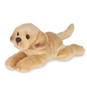 bearington collection lil' tanner the labrador stuffed puppy, 8 inch yellow lab stuffed animal