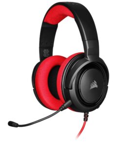 corsair hs35 - stereo gaming headset - discord certified - memory foam earcups - works with pc, xbox series x, xbox series s, xbox one, ps5, ps4, nintendo switch and mobile – red