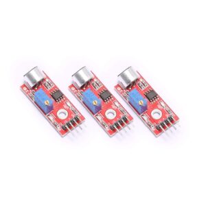 devmo 3pcs mic microphone sensor high sensitivity sound detection module compatible with a-rduino pic avr