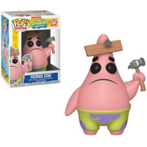 patrick star: funko pop! animation vinyl figure & 1 pop! compatible pet plastic graphical protector bundle [#559 / 39553 - b]