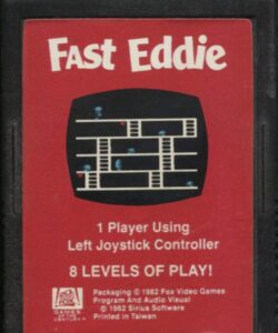 fast eddie vintage atari 2600 video game cartridge