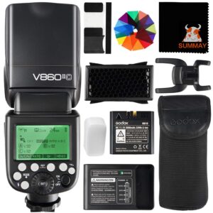 godox v860ii-c camera flash speedlite for canon camera 2.4g wireless e-ttl 1/8000s high-speed sync gn60 speedlight photography