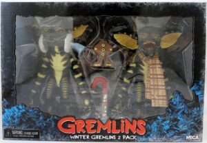 neca gremlins: christmas carol winter scene - clothed 7" scale action figures set of 2