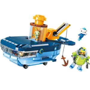 baseplates for age 6+ building block ocean adventure octonauts gup-c blue whale vehicle & barnacles kwazii tweak 630pcs building brick set-no package box