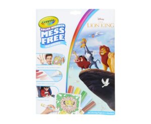 crayola lion king pages & markers color wonder pad and markers, multicolor