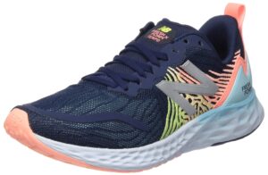 new balance women's fresh foam tempo v1 running shoe, natural indigo/ginger pink, 8.5