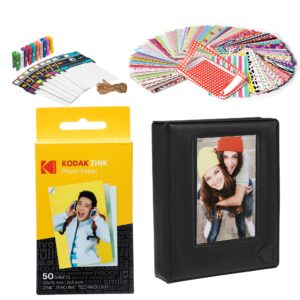 kodak 2x3ʺ premium zink paper starter kit with photo album