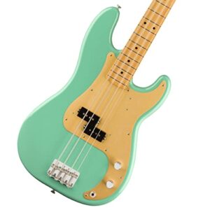 fender vintera 50s precision bass, sea foam green, maple fingerboard