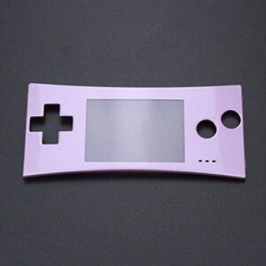 faceplate cover replacement front shell housing case for game boy micro gbm (light purple)