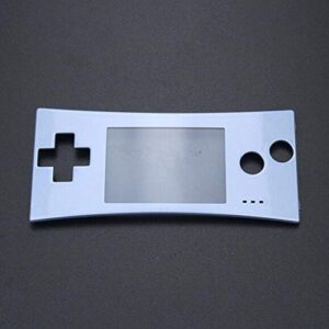 faceplate cover replacement front shell housing case for game boy micro gbm (light blue)