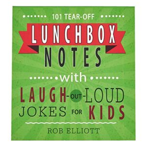 101 tear-off lunchbox notes with laugh-out-loud jokes for kids, funny inspirational encouragement for kids, space to write personal message