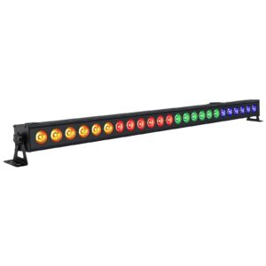 led dmx wash light bar - 96w 24leds rgba stage light bar sound activated auto play dj light bar uplights for wedding church christmas birthday party stage lighting