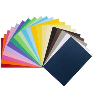 uplama double sided lightweight construction paper, neon colored paper pads multicolored construction paper craft paper, printing paper and copy paper, 70gsm a4 20 assorted colors,8" x 11", 200 sheets