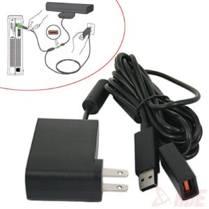 usb ac adapter power supply cord for xbox 360 kinect sensor converter cable (renewed)