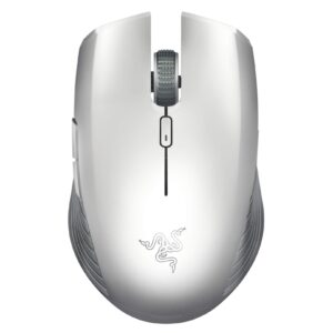 razer atheris ambidextrous wireless mouse: 7200 dpi optical sensor, 350 hr battery life, usb wireless receiver & bluetooth connection, mercury white