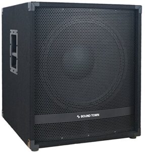 sound town metis series 2400 watts 18” powered subwoofer with class-d amplifier, 4-inch voice coil (metis-18sdpw)