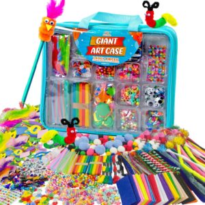 arts and crafts supplies for kids - 1600+pcs craft kits for kids - diy school craft project for kids age 4 5 6 7 8-12 gifts for girls and boys crafts for girls ages 8-12 arts activities