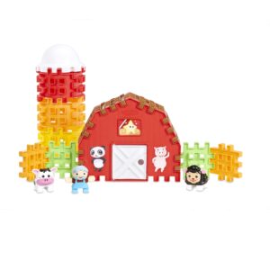 little tikes little baby bum old macdonald's farm blocks official building blocks, multicolor