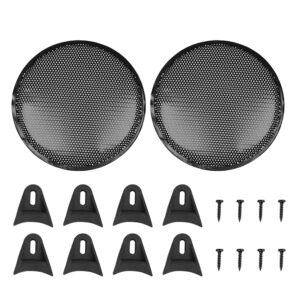 x autohaux 2pcs grill cover 12" mesh protector car speaker cover woofer subwoofer grill for honda