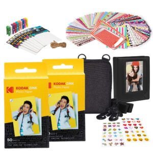 kodak 2x3ʺ premium zink paper 100 pack with soft case