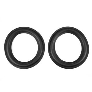 2pcs 6 inch perforated rubber speaker foam edge surround rings replacement parts for speaker repair or diy