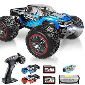 hosim 9155 46+ kmh 4wd high speed rc monster trucks,1:12 scale large size rc cars for adults boys kid, all terrain rc offroad car 40+min play remote control car for boy 2 batteries|6 oil filled shocks