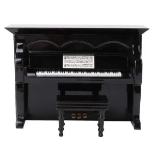 ftvogue miniature wooden piano model musical instrument model home decor ornaments furniture scene accessories