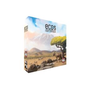 ecos: the first continent board game, build nature and animals, unique mechanics, challenging strategy, ages 14+, 2-6 players, 45-75 min, alderac entertainment group (aeg)