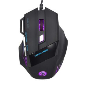 a868 fantastic alternating light usb 2.0 7-button wired game mouse black