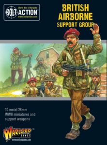 bolt action wwii wargame allies british airborne support group miniatures