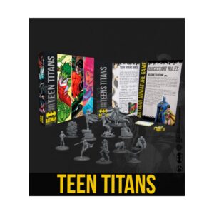 batman miniature game: teen titans – 35mm scale - unpainted – ages 14+