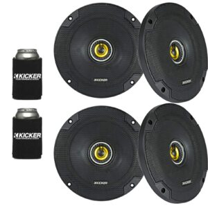 kicker 46csc654 - two pairs of cs-series csc65 6.5-inch (160mm) coaxial speakers, 4-ohm (2 pairs)