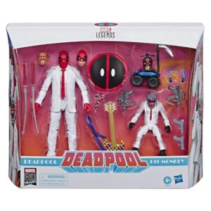 marvel comics 80th anniversary legends series 6"-scale vintage comic-inspired deadpool & hit-monkey collectible action figure 2 pack