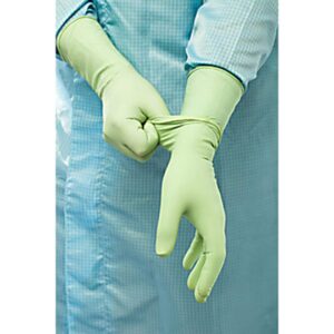 ansell bsns-85 bioclean supreme sterile neoprene glove, 12" length, hand specific, mint green, size 8.5 (pack of 200)