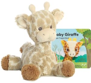 ebba loppy giraffe plush with rattle gift set