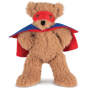 vermont teddy bear hero bear - stuffed animals for boys and girls, 13 inch, brown, super soft