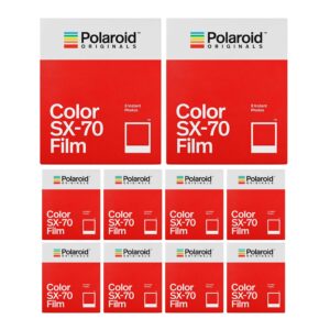 polaroid originals classic color instant film for sx-70 cameras bundle (80 exposures) (10 items)