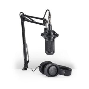 audio-technica at2035pk vocal microphone pack for streaming/podcasting