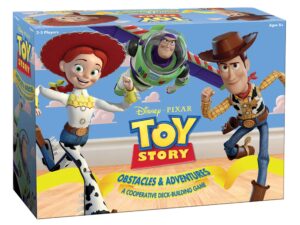 disney pixar toy story cooperative deck-building game | family board game featuring characters and artwork from toy story movies and short films | officially licensed disney pixar merchandise