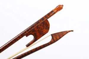 4/4 snakewood violin bow letterwood baroque style outward timber natural bow horse hair (4/4)