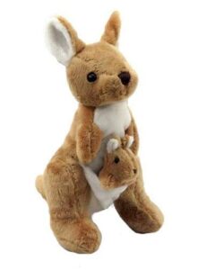 kangaroo stuffed animal plush doll stuffed | super soft, huggable kangaroo toy for baby and toddler boys, girls | cuddle pillow stuffed with pp cotton filling | great gift idea for birthda, holidays