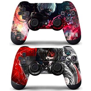 vanknight skin anime vinly stickers wrap compatible with ps4 controller remote decals covers (pack of 2) ken