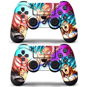 vanknight play station 4 ps-4 controllers skin vinyl decals skins stickers 2 packs goku