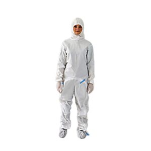 ansell s-bdsh-6xl bioclean drop-down garment with hood, anti-static, white, sterile, 6xl (pack of 20)