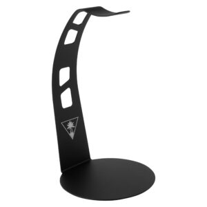 turtle beach ear force hs2 universal gaming headset and headphones stand featuring a sturdy metal body, rubber feet, perfect for pc battle station or gaming setup